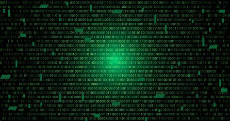 Green Data Falling Matrix Wallpaper Background Banner Template In