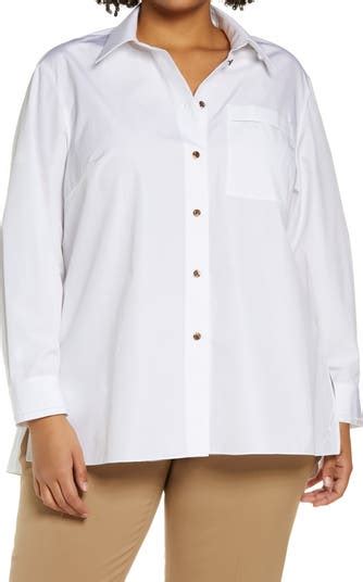 Lafayette 148 New York Greyson Cotton Blouse Nordstrom