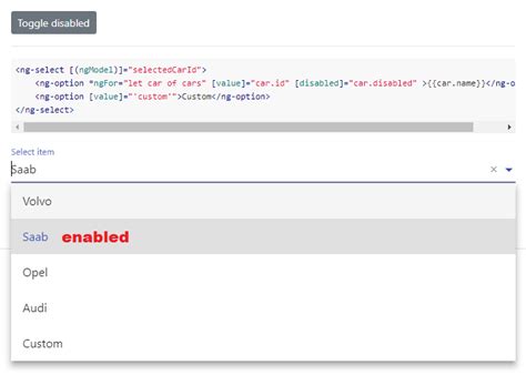 strange disabled option behavior · issue 1036 · ng select ng select