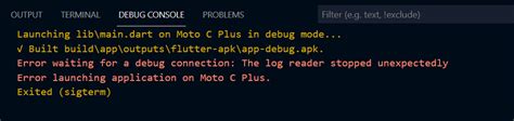 Error Waiting For A Debug Connection The Log Reader Stopped Unexpectedly · Issue 73611