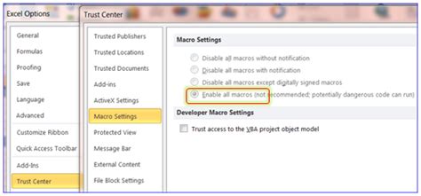 Macro Setting In Excel IAccessWorld Com