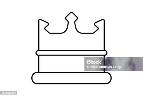 크라운 라인 아이콘 미니멀리스트 킹 심볼 아트 로얄 사인 아트웍 공주에 대한 스톡 벡터 아트 및 기타 이미지 공주 국왕