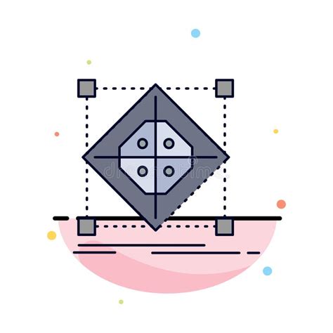 Architecture Cluster Grid Model Preparation Flat Color Icon Vector