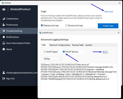 How To Turn On Live Log Printing For Globalprotect Application