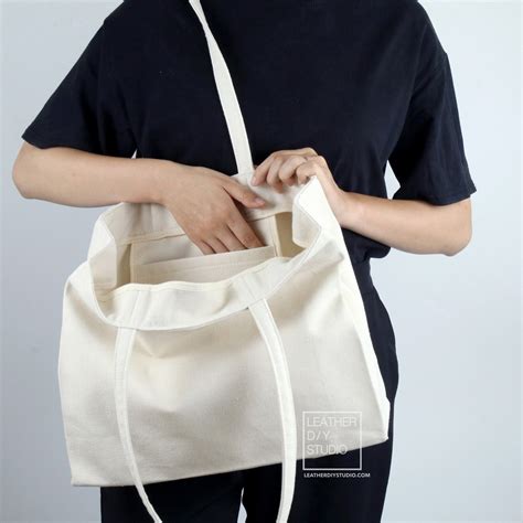 Canvas Tote Bag PDF Sewing Pattern With Included Canvas Etsy
