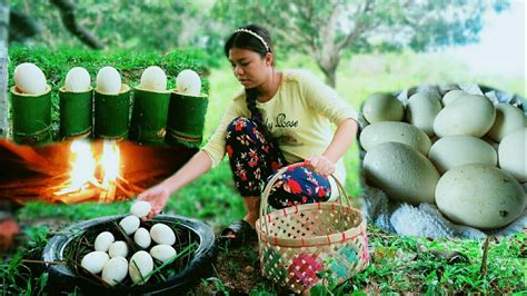 Collecting Fresh Goose Eggs And Cooking At The Farm Youtube