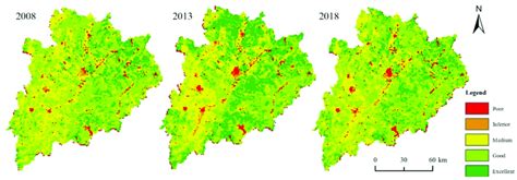 Spatial Distribution Of Rsei In Meizhou City Download Scientific Diagram