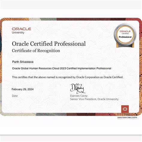 Parth Srivastava On Linkedin Oraclehcmcloud Deloitteusi