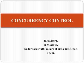 Concurrency Control PPT