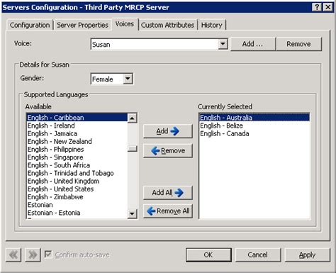 MRCP Technical Reference Configure An MRCP Server For Text To Speech