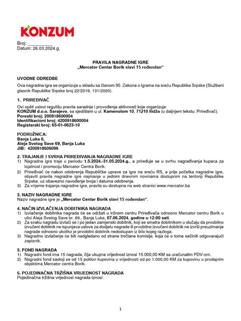 1 Pravila Ni Centar Borik Slavi Rodjendan 260325 2 Pdf