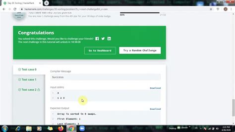 Day 20 Sorting Bubble Sort 30 Days Of Code Python 3
