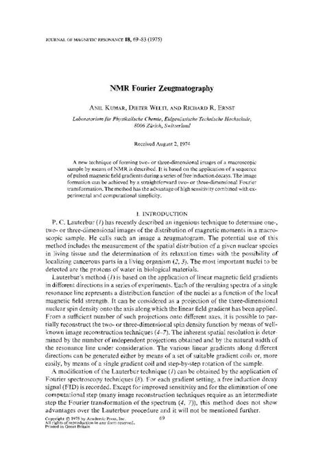 Pdf Nmr Fourier Zeugmatography · 2016 11 8 · Nmr Fourier