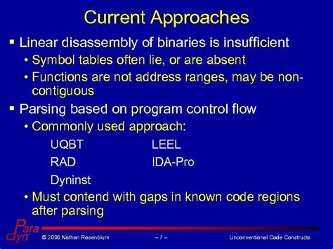 The New Dyninst Code Parser Binary Code Isn T