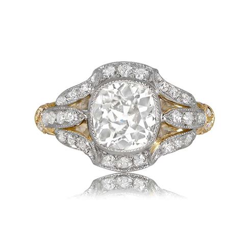 281ct Old European Cut Diamond Vanderbilt Ring Edj