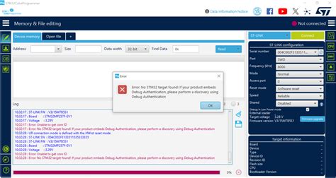 Cannot Connect To Stm32mp257f Ev No Stm32 Target Stmicroelectronics Community