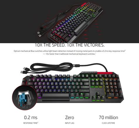Buy HP OMEN Sequencer Optical Mechanical Gaming Keyboard Price In Pakistan