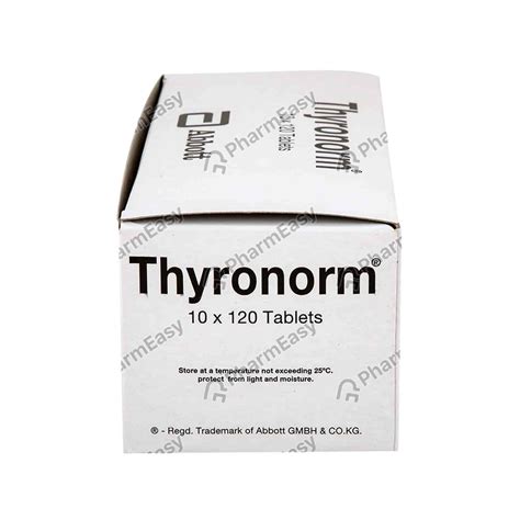 Buy Thyronorm 100mcg 120s Online At Flat 18 Off Pharmeasy