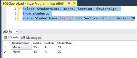 Sql And Operator Tutorialstrend