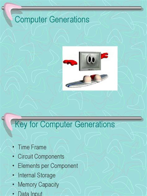 the evolution of computer generations a brief history of technological