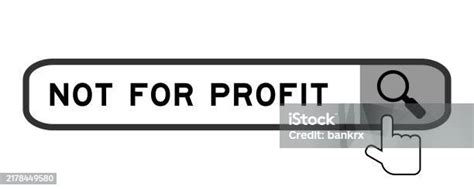 흰색 배경에 돋보기 아이콘을 넘겨 이익을 위해 단어가 아닌 단어로 배너를 검색하십시오 검색에 대한 스톡 벡터 아트 및 기타 이미지 검색 결심 결정 Istock