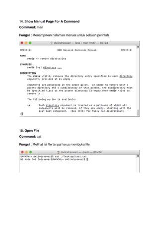 20 Command Line Pada Terminal PDF