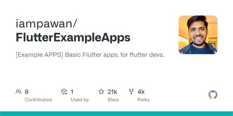 Github Iampawanflutterexampleapps Example Apps Basic Flutter Apps