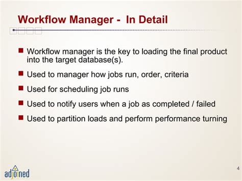Informatica Power Center Workflow Manager Ppt