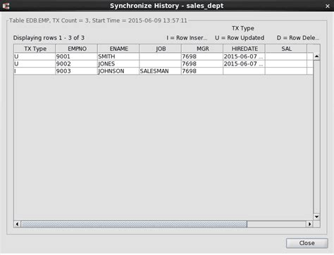 Edb Docs Edb Replication Server V7 Viewing Replication History