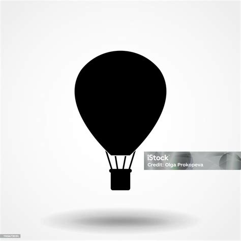 공기 풍선 아이콘 벡터 일러스트 레이 션입니다 평면 디자인 스타일입니다 벡터 공기 풍선 아이콘 일러스트 흰색 배경에 고립 그래픽 디자인 벡터 기호입니다 Eps10 관광에