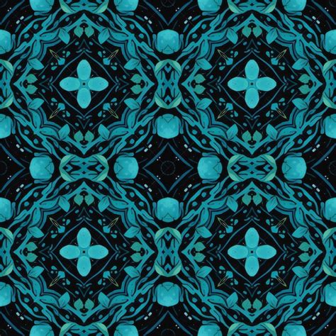 Premium Ai Image Seamless Kaleidoscope Pattern