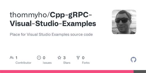 GitHub Thommyho Cpp GRPC Visual Studio Examples Place For Visual Studio Examples Source Code
