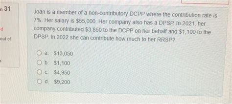 Solved Janice S Salary Is 62 000 The Cpp Contribution Rate
