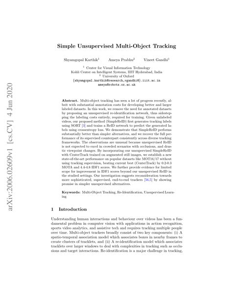 pdf simple unsupervised multi object tracking