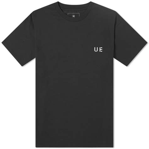 Uniform Experiment Stencil Logo T Shirt Black END US