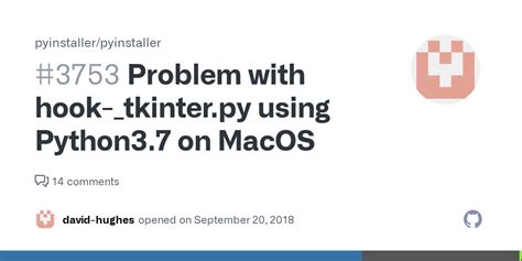 Problem With Hook Tkinter Py Using Python On MacOS Issue Pyinstaller Pyinstaller