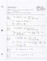Solved Questions In Plane Trigonometry Assignment MATH Docsity