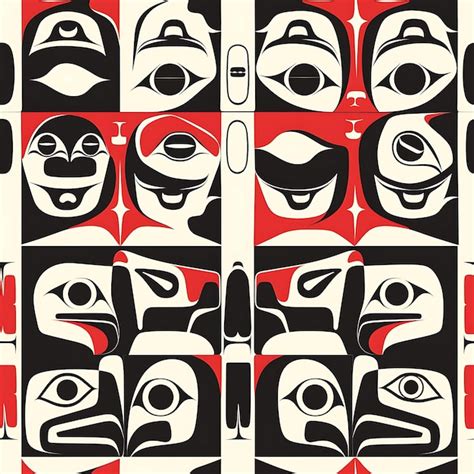 Premium Photo Pacific Northwest Coast Patterns With Formline Design