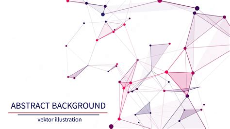 Premium Vector Connection Of Dots And Lines On A White Background Abstract Vector Illustration