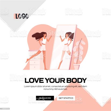 플랫 만화 스타일의 몸 개념 다채로운 벡터 일러스트를 사랑해요 뷰티 바디 케어 및 화장품 관련 현대 벡터 일러스트 러 소셜