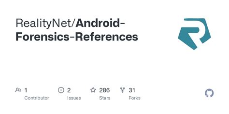 GitHub RealityNet Android Forensics References