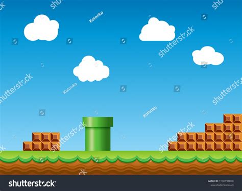 Super Mario Bros Game Background