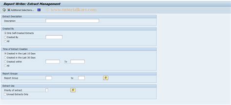 GRE SAP Tcode Report Writer Print Extracts