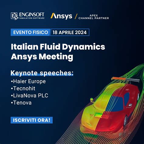 L Italian Fluid Dynamics Ansys Meeting Di Enginsoft Simulation Software Italia Esssi è Un