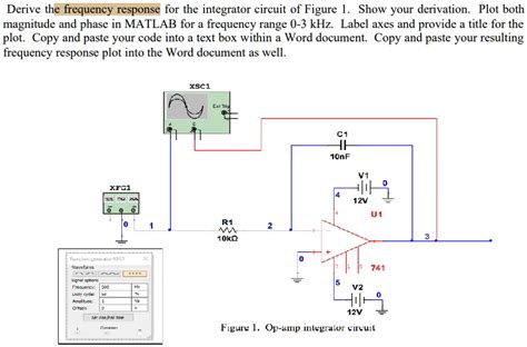 Derive The Frequency Response For The Integrator Circuit Of Figure 1