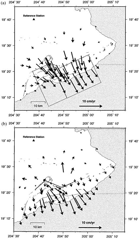 A Model Predicted Velocities For A Decollement Only Model The Shaded