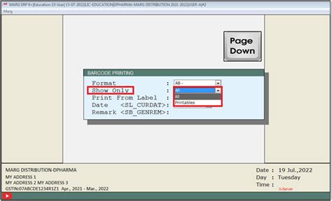 How To Print Item Wise Barcode In Marg Software