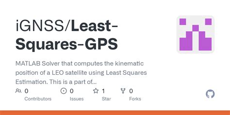 Github Ignss Least Squares Gps Matlab Solver That Computes The Kinematic Position Of A Leo