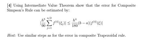solved [4] ﻿using intermediate value theorem show that the