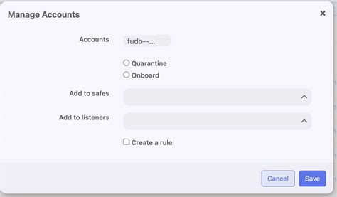 managing discovered accounts — fudo enterprise 5 4 system documentation